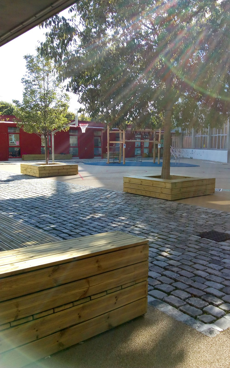 Les cours Oasis - Ville de Paris