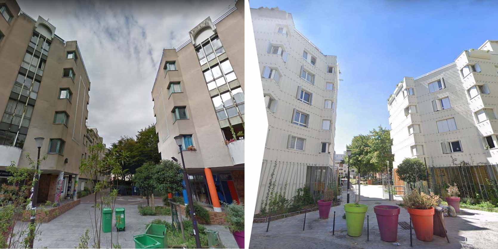 La résidence de la Salamandre est couverte de fleurs - Mairie du 20ᵉ